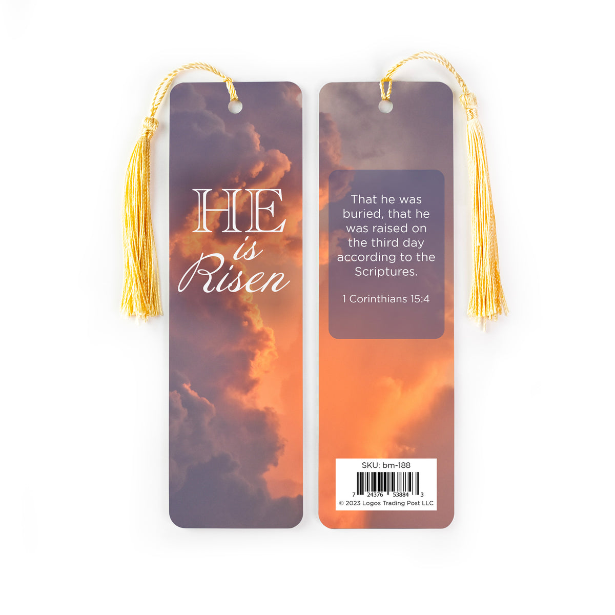 He is Risen Tasseled Bookmark – 1 Corinthians 15:4 – Logos Trading Post ...