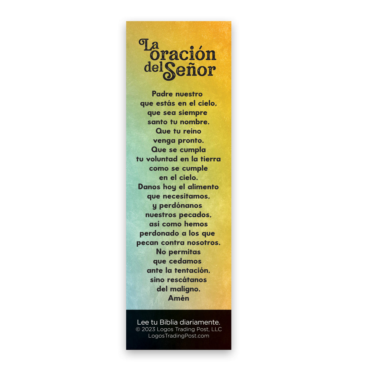 Spanish Bookmark, The Lord's Prayer Our Father, Pack of 25 – Logos ...