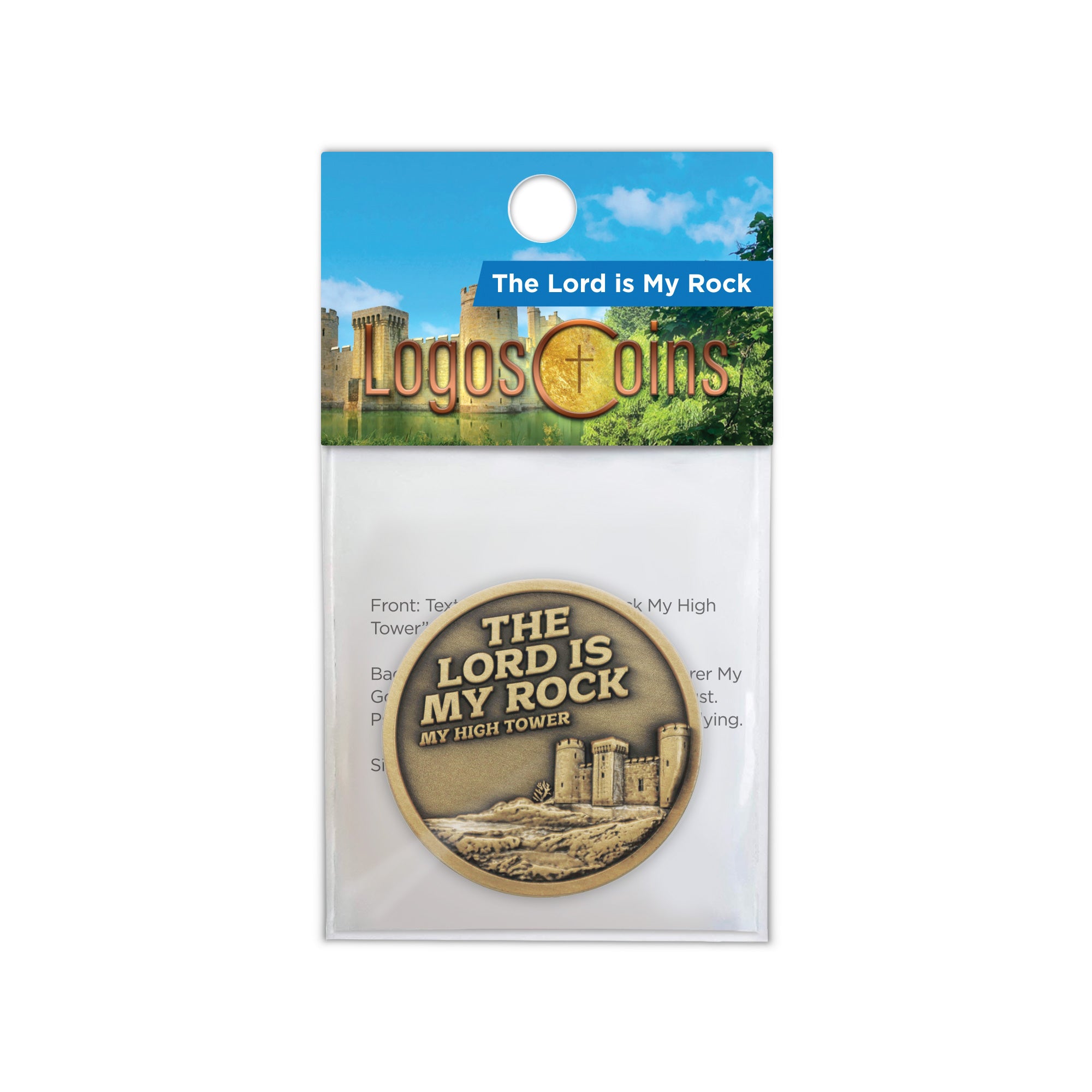 Christian Gifts Rooted In Christ Challenge Coin - Psalm 18:2 ...