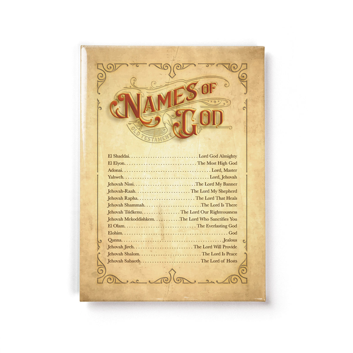 Names of God - Fridge Scripture Magnet – Logos Trading Post Wholesale