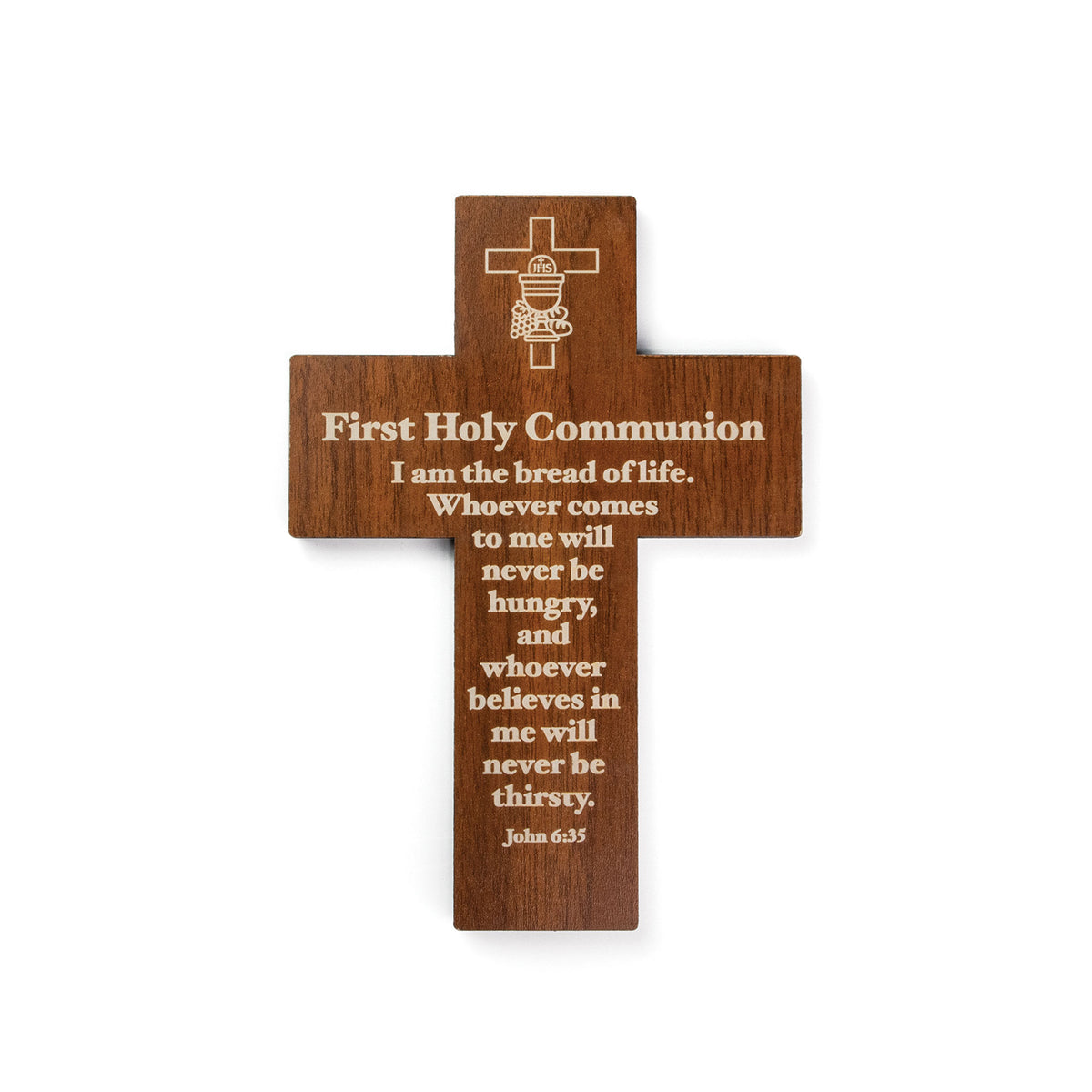 First Holy Communion Laser Engraved MDF Cross Wall Cross – Logos ...