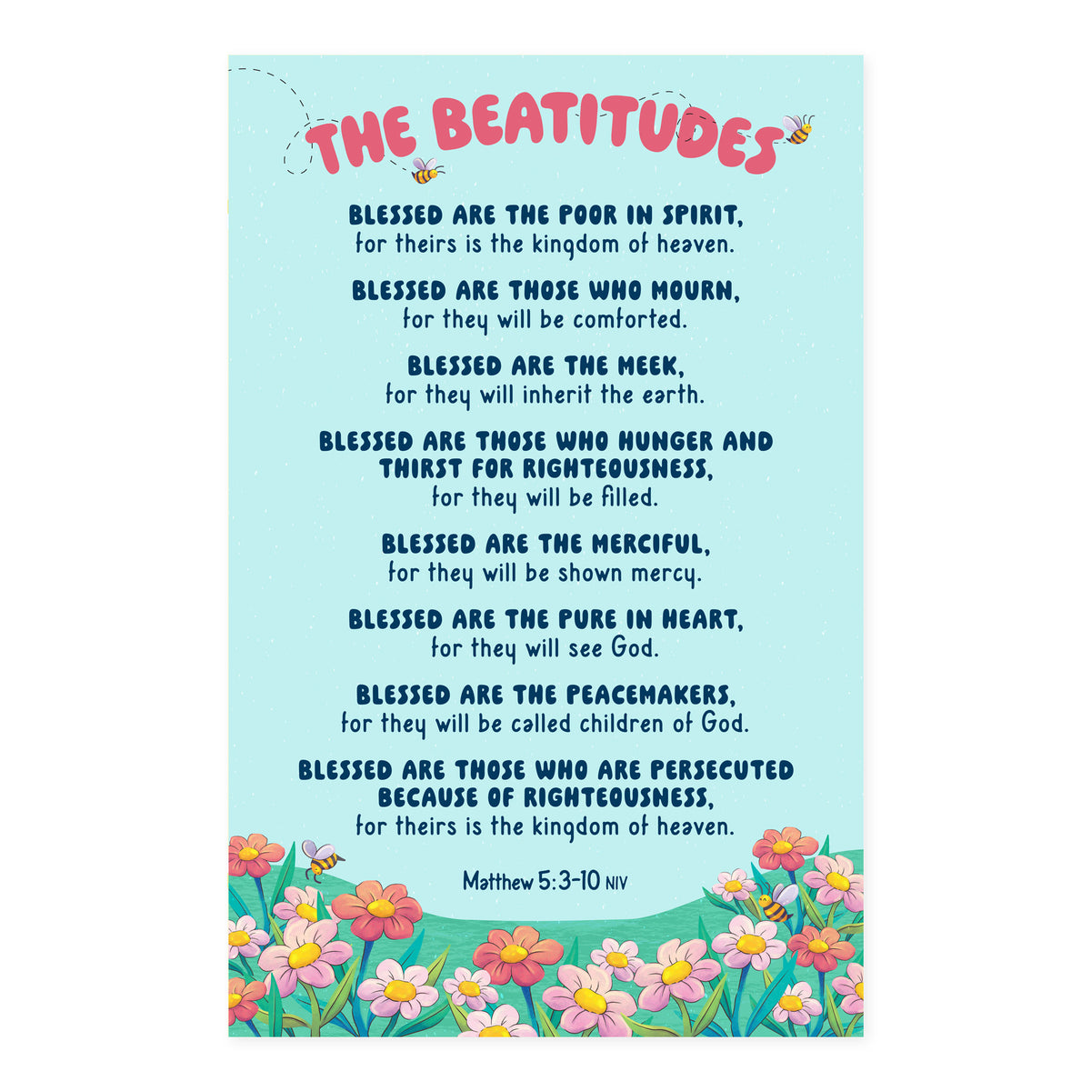 Children's Poster Prints – The Beatitudes – Logos Trading Post Wholesale