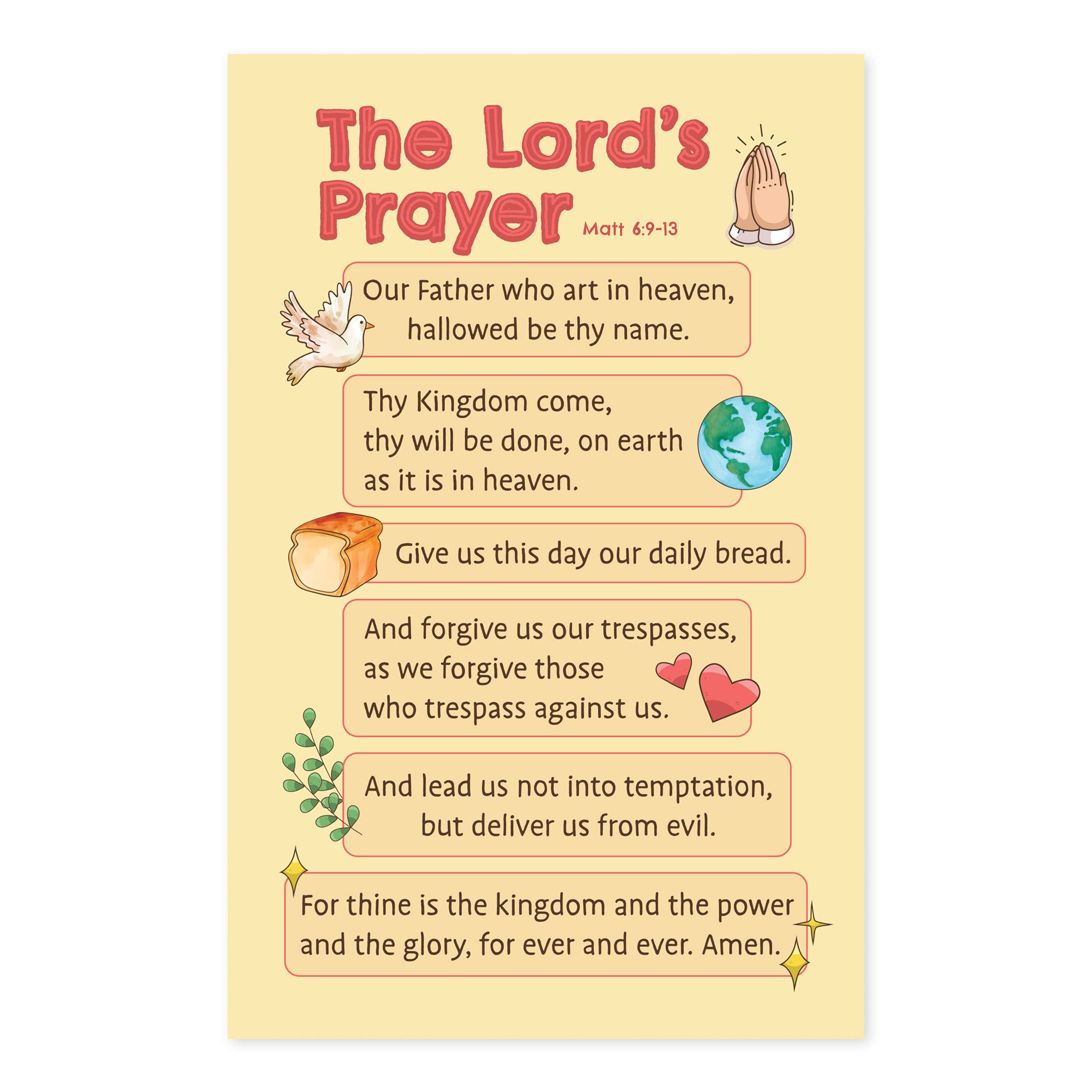 Children's Poster Prints – The Lord's Prayer – Logos Trading Post Wholesale