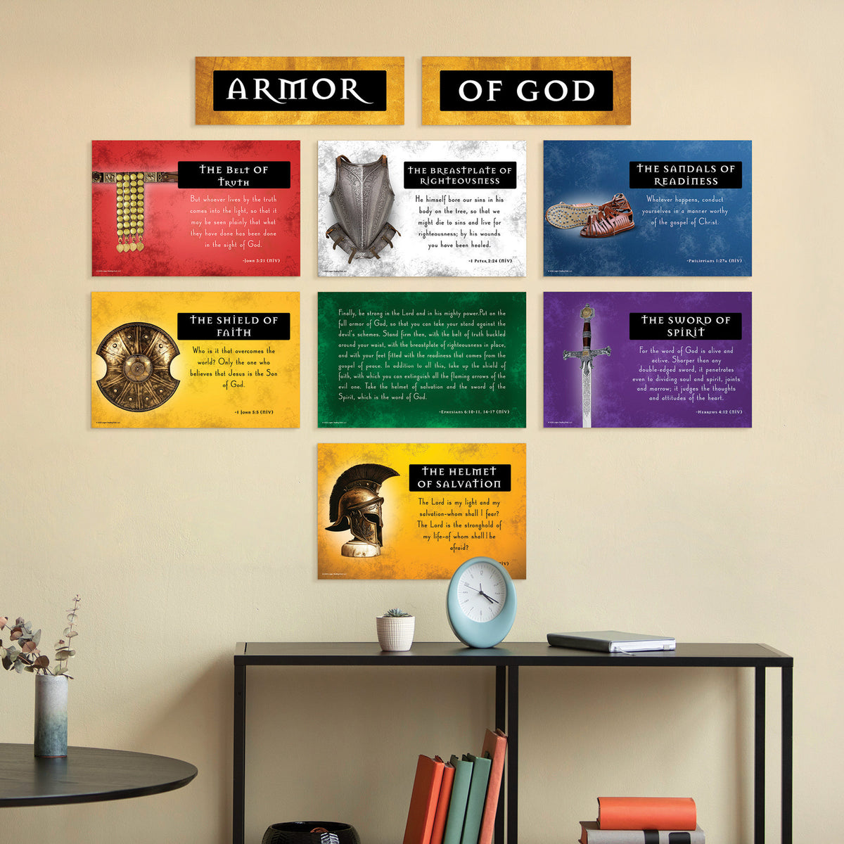 Armor of God Posters – Set of 7 – Logos Trading Post Wholesale