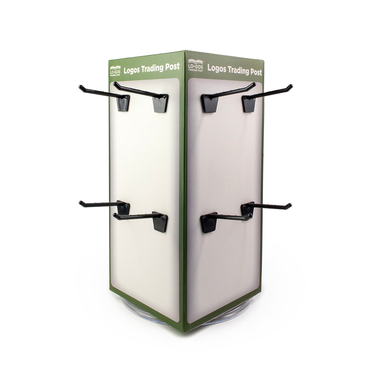 4-Sided Cardboard Rotating Countertop Display (Small) – Logos Trading ...