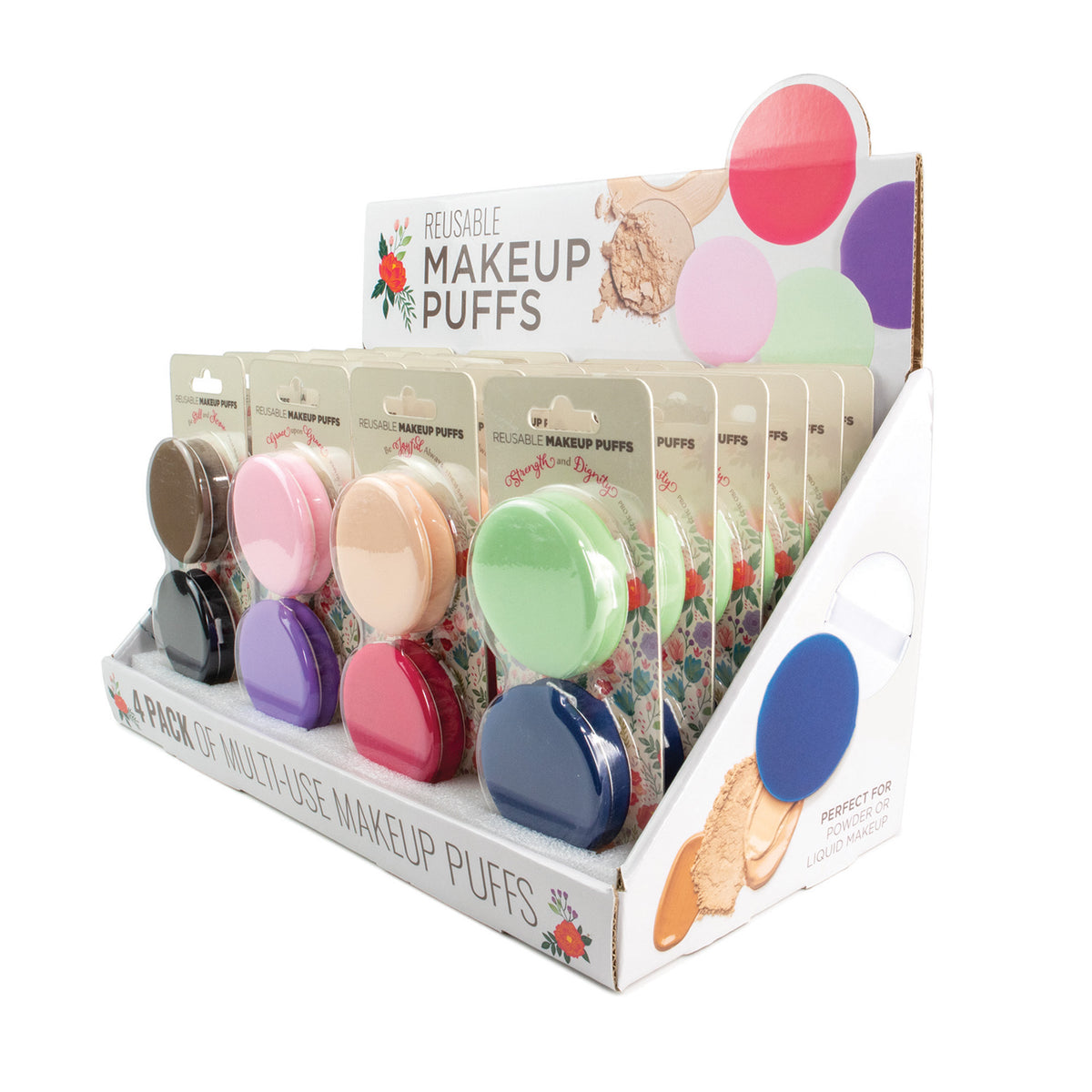 Makeup Puffs - Variety Display of 24 – Logos Trading Post Wholesale