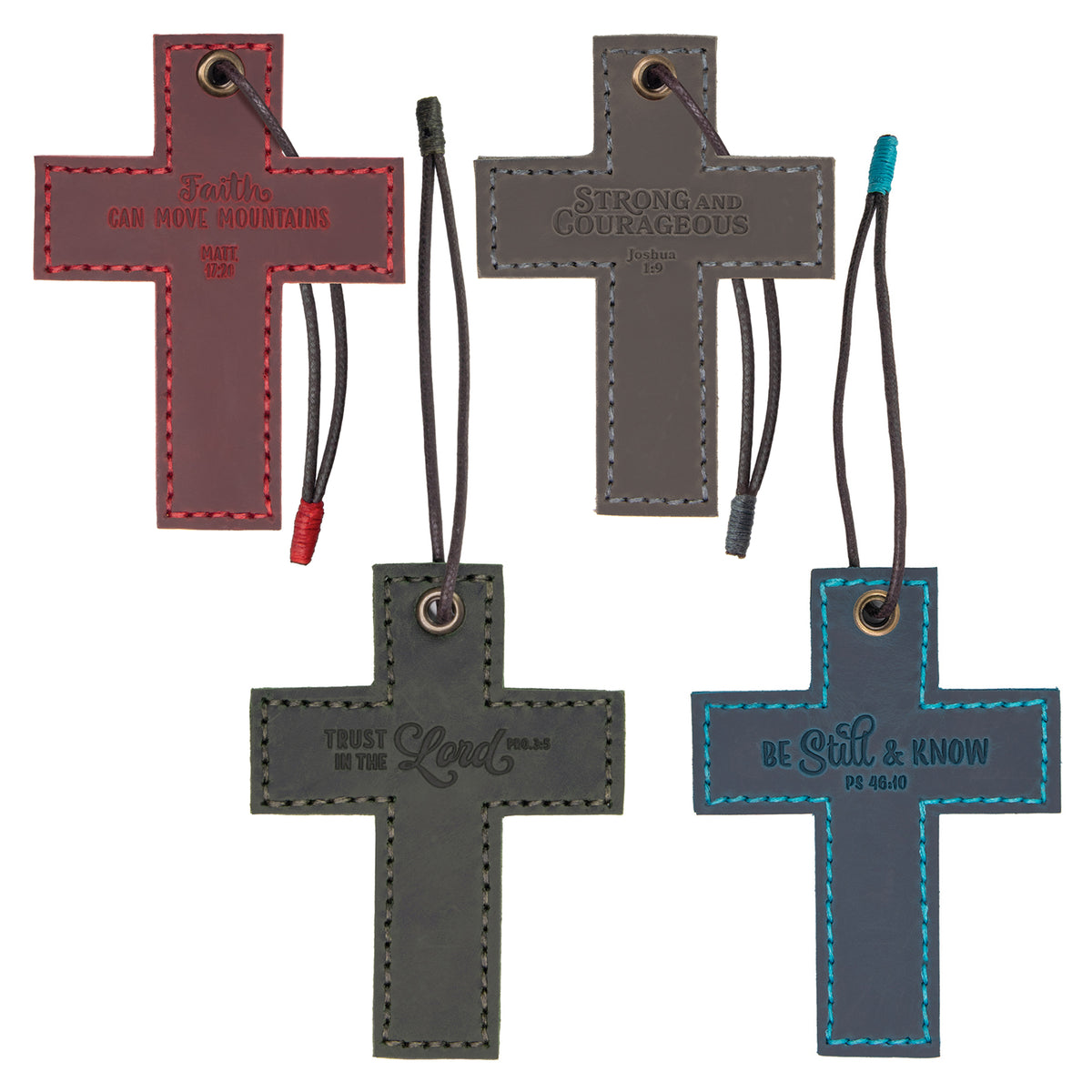 Panel Display - Leather Wall Crosses – Logos Trading Post Wholesale