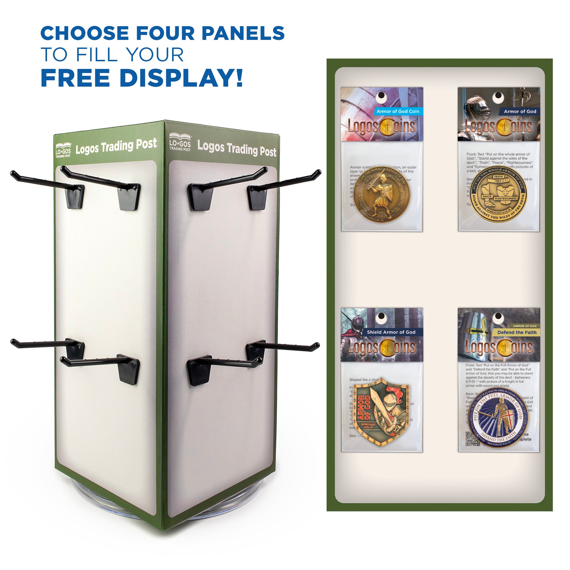 Panel Display - Armor of God Coins – Logos Trading Post Wholesale