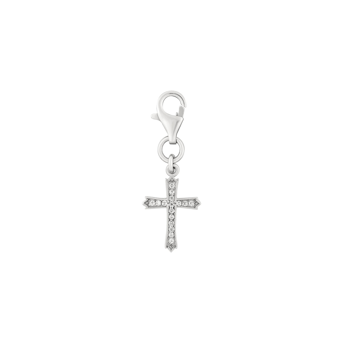 Coptic Cross with CZ Accents Sterling Silver Clip on Pendant – Logos ...