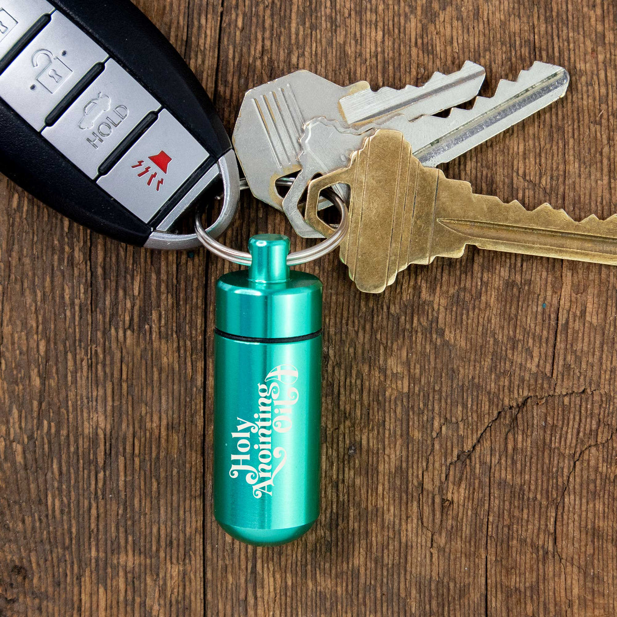 Anointing Oil Keychain - Turquoise – Logos Trading Post Wholesale